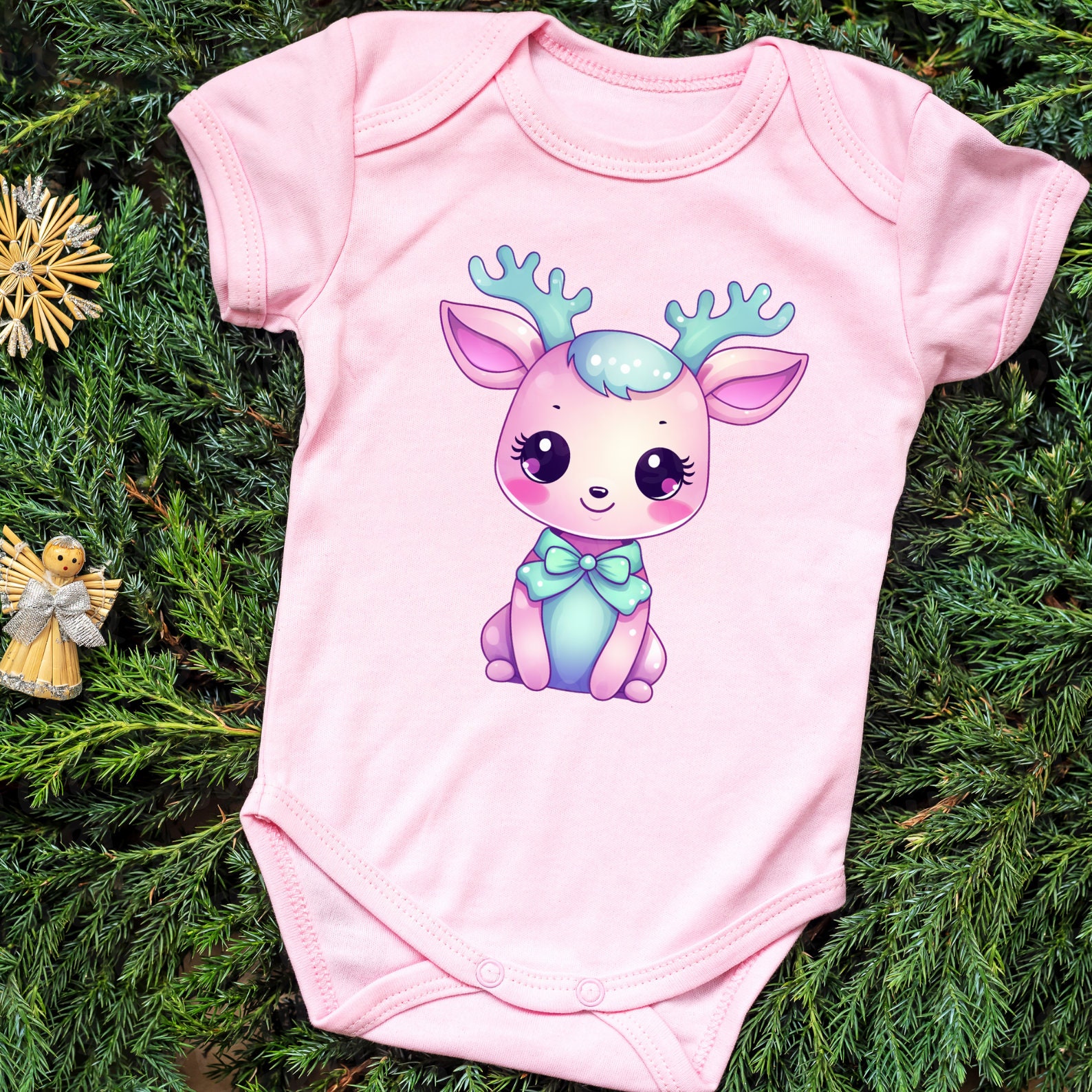 Cute Pastel Christmas Clipart Bundle Pastel Cute Christmas PNG Bundle ...