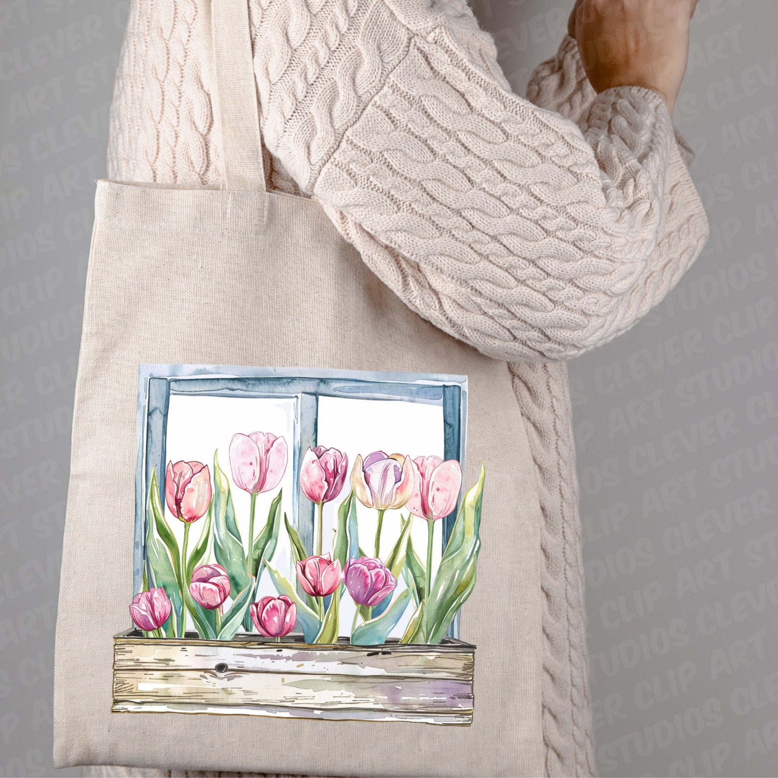 Watercolor Tulip Clipart Bundle Floral PNG Bundle Printable Tulip ...