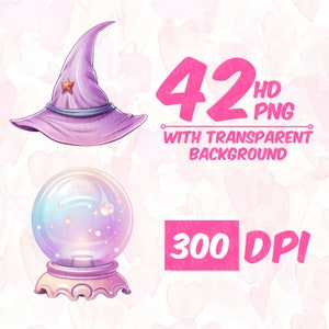 Pastel Halloween Cute Clipart Watercolor Pastel Blue Pink Candy Clip ...