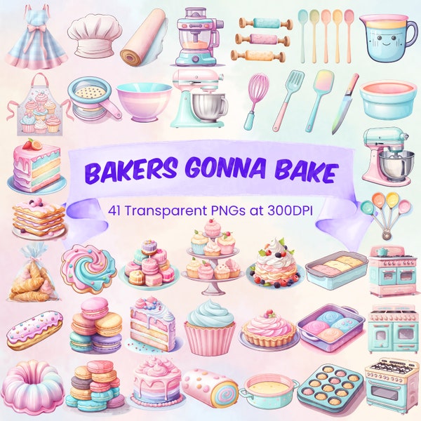 Baking Clipart - Etsy