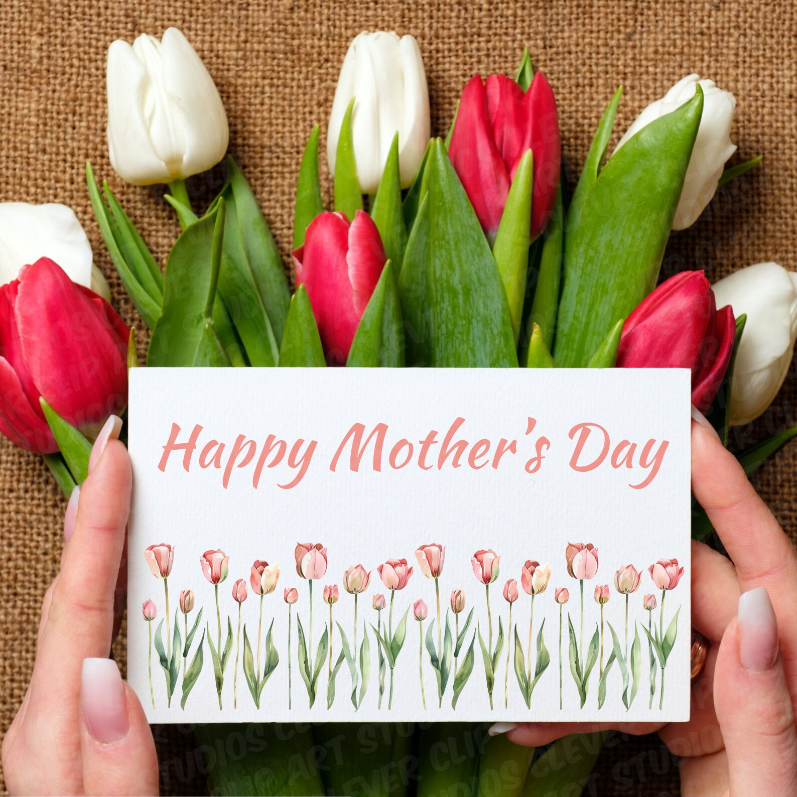 Watercolor Tulip Clipart Bundle Floral PNG Bundle Printable Tulip ...