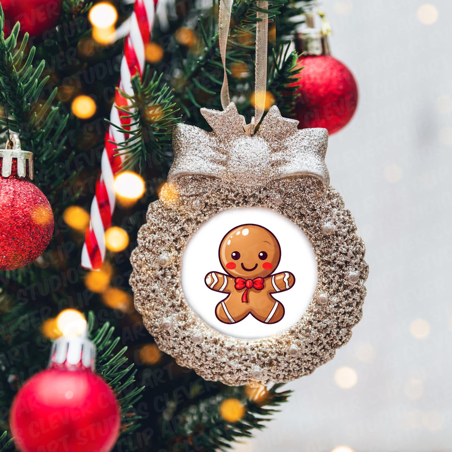 Cute Kawaii Christmas Clipart Bundle Transparent Printable Christmas ...