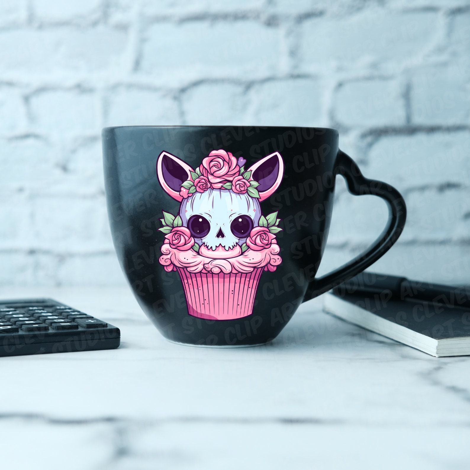 Pastel Goth Easter Clipart Creepy Cute Kawaii Easter Goth Clipart ...