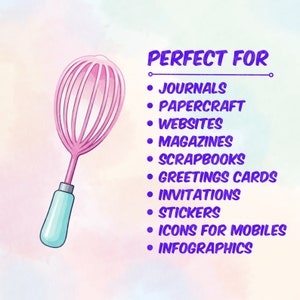 Cute Baking Clipart Bakers Gonna Bake PNG Bundle Pastel Kitchenware ...