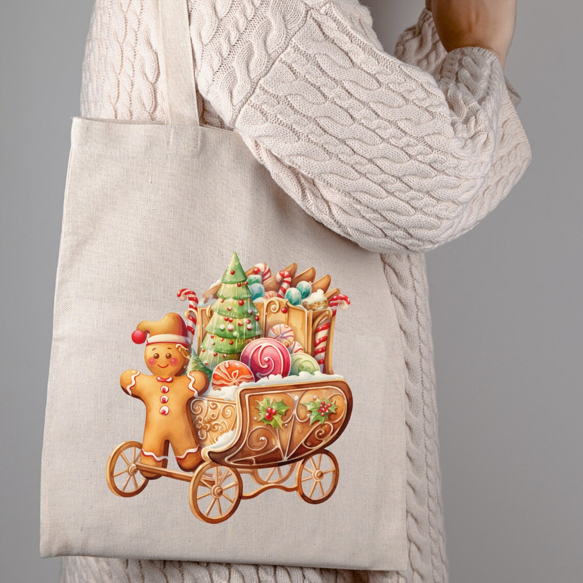 Christmas Gingerbread Clipart Bundle Watercolor Gingerbread Cookies PNG ...