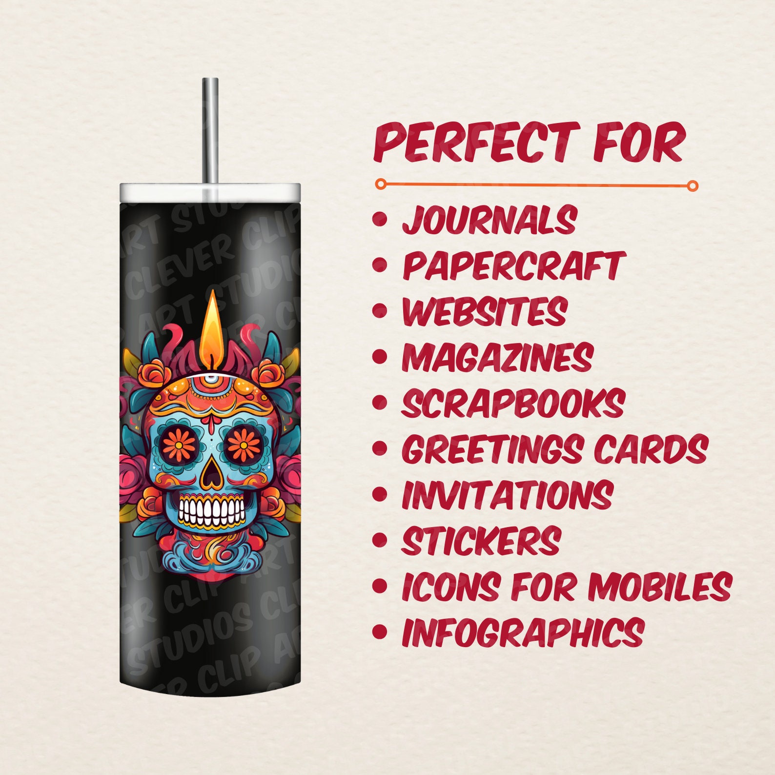 Day of the Dead Clipart Dia De Los Muertos Transparent PNG Bundle ...