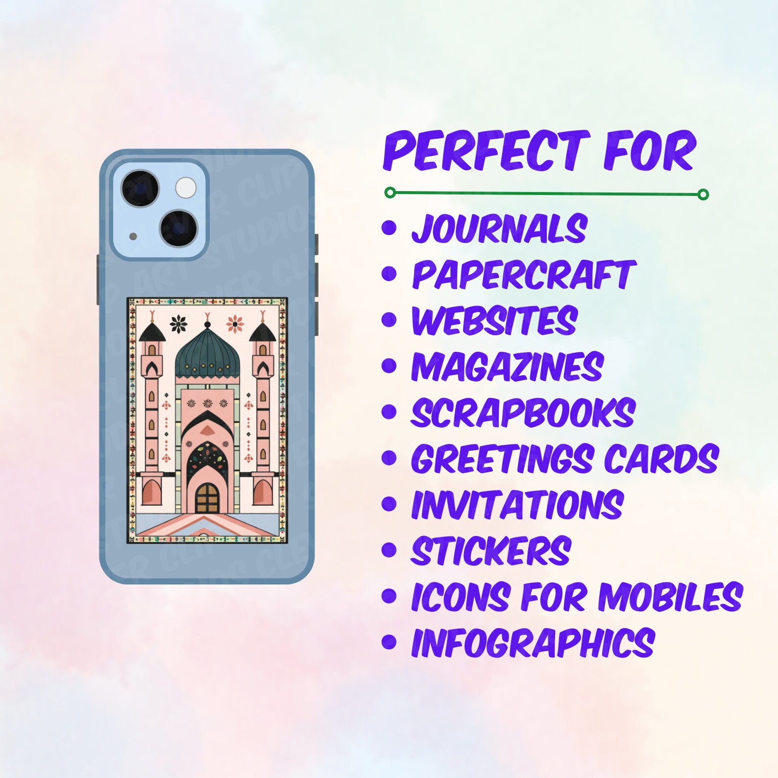 Muslim Megabundle Clipart Islamic PNG Ramadan Eid Printable Gift for ...