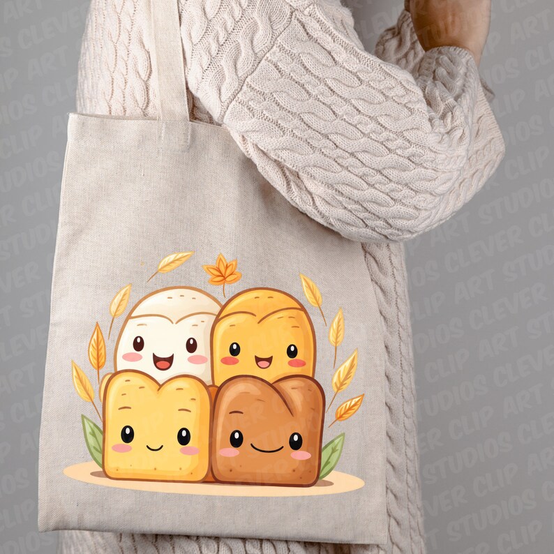 Kawaii Thanksgiving Cute Clipart Bundle Cute Fall Pumpkin Spice PNG ...