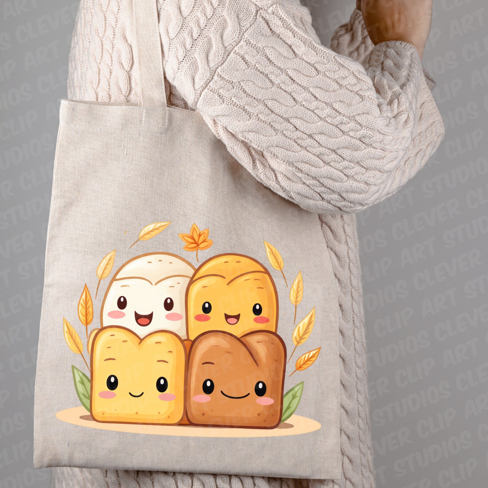 Kawaii Thanksgiving Cute Clipart Bundle Cute Fall Pumpkin Spice PNG ...