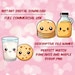 Perfect Match Cute Kawaii Food Couples PNG Best Friends Clipart Kawaii ...