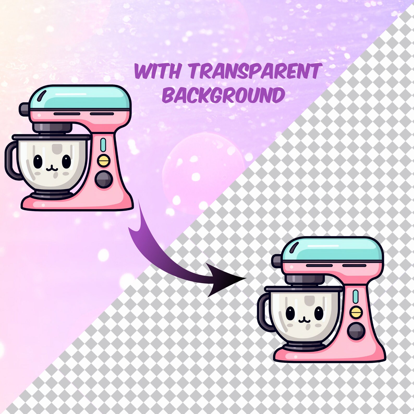 Cute Kawaii Kitchen Clipart Bundle Kawaii Downloadable Clipart Cute ...