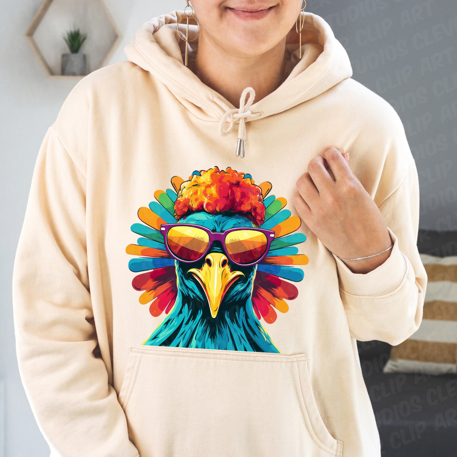 Retro Groovy Thanksgiving Clipart Bundle Cute Fall PNG Bundle Autumnal ...