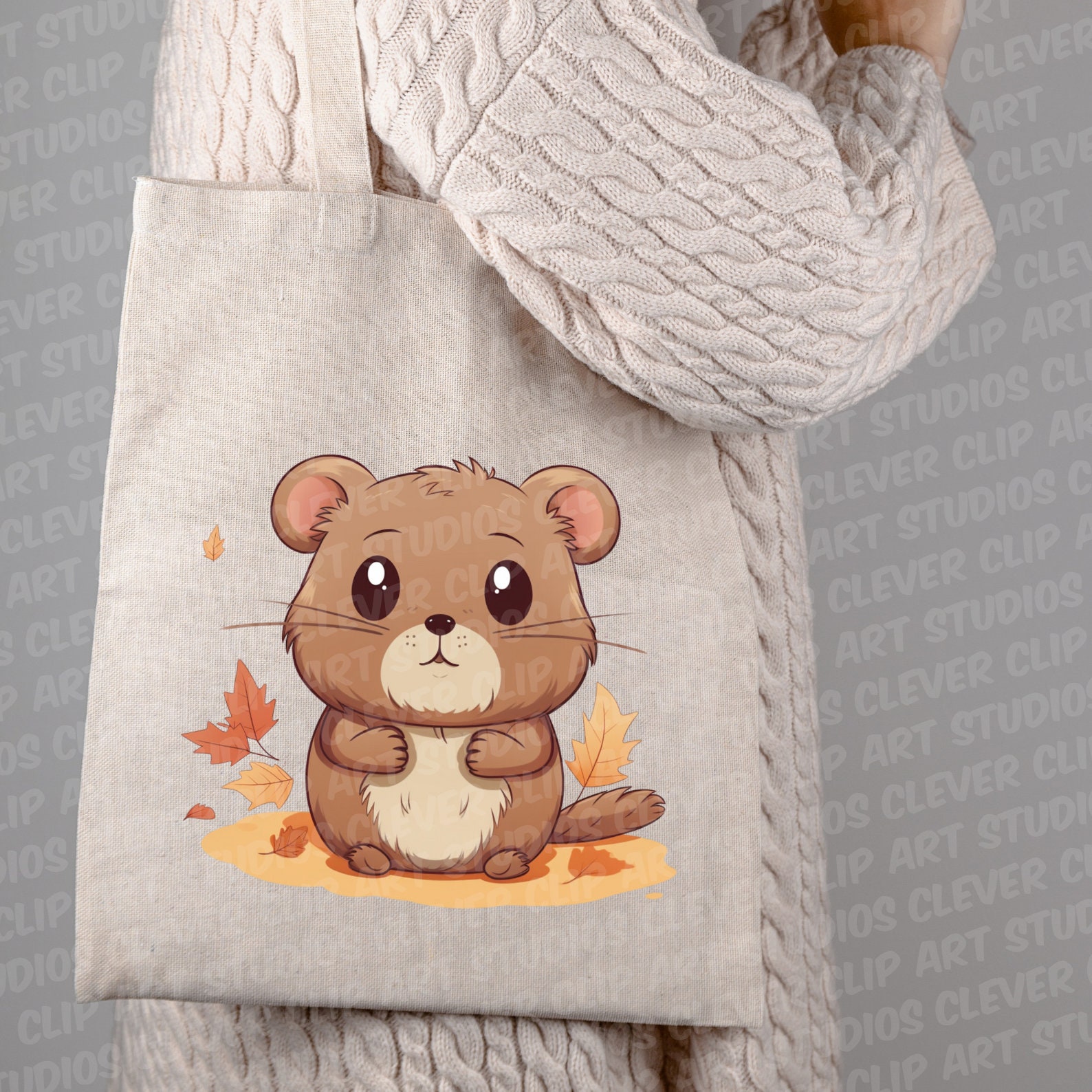 Kawaii Woodland Baby Animals Cute Autumn Clipart Fall Transparent PNG ...