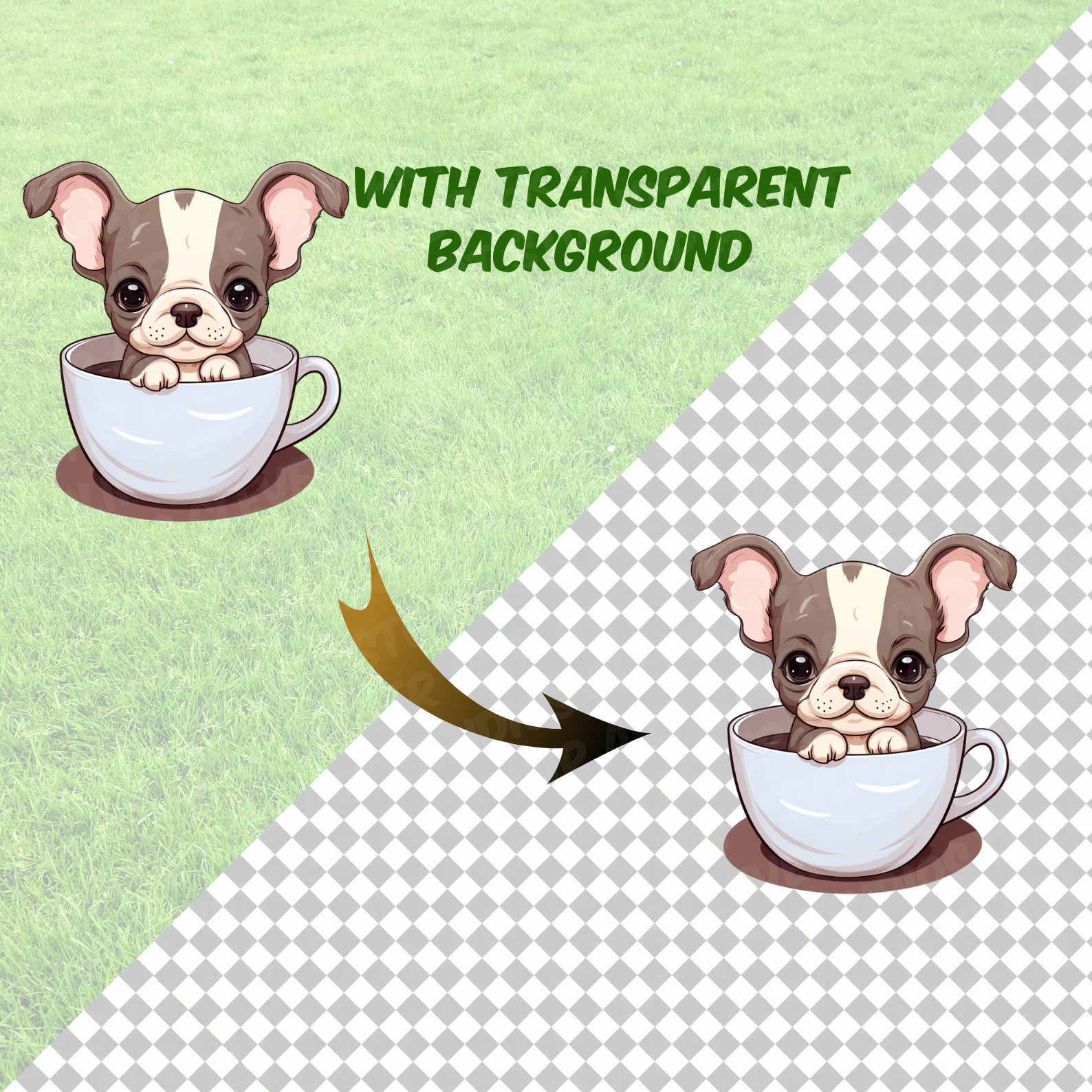 Cute Puppy Clipart Adorable Dogs in Cups Clipart Cute Dogs PNG Puppy ...