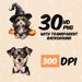 Halloween Dogs Watercolor Clipart Halloween PNG Dog Bundle Cute Dogs ...