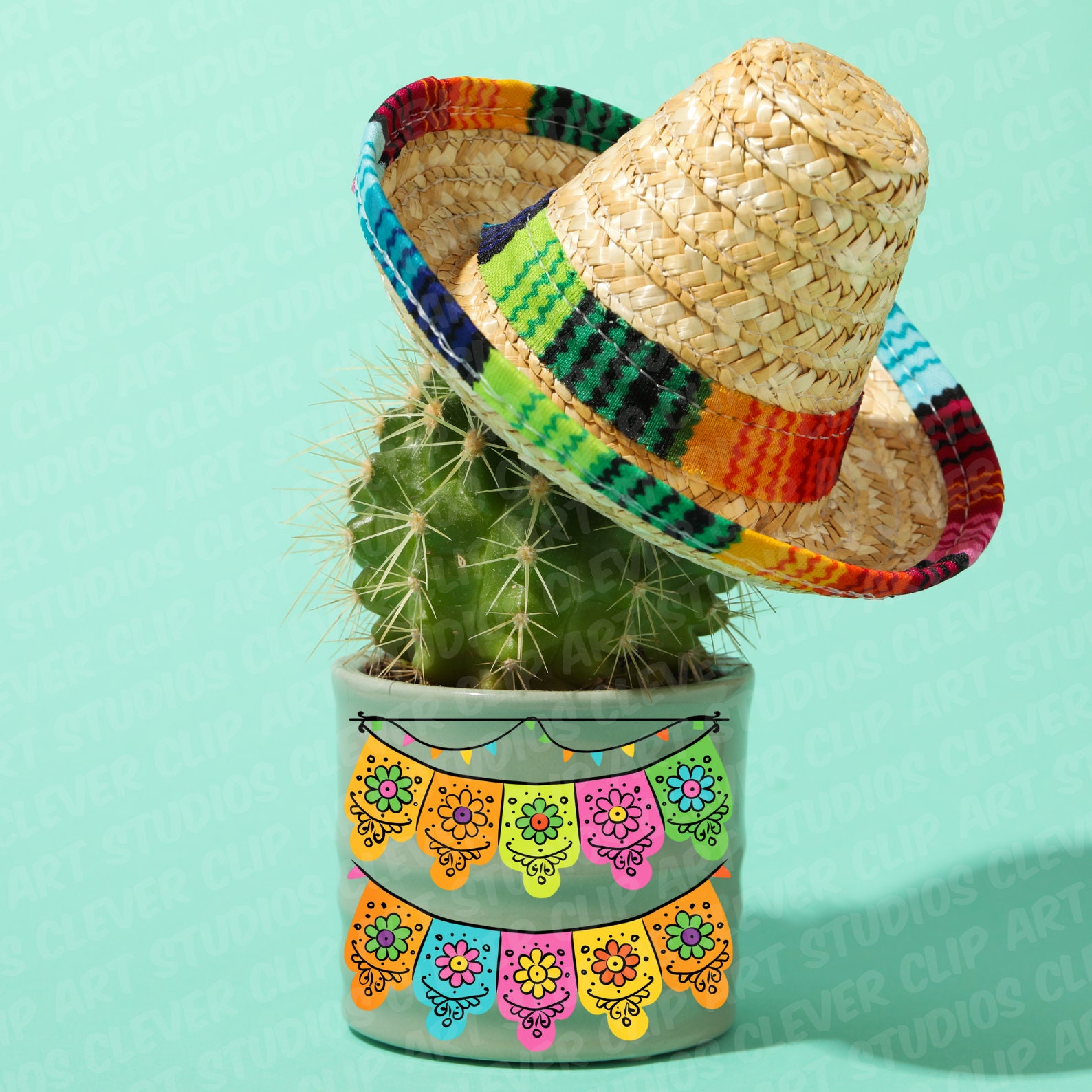 Fiesta Cinco De Mayo PNG Bundle Cute Colorful Mexican Style Fiesta ...