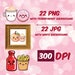 Perfect Match Cute Kawaii Food Couples PNG Best Friends Clipart Kawaii ...