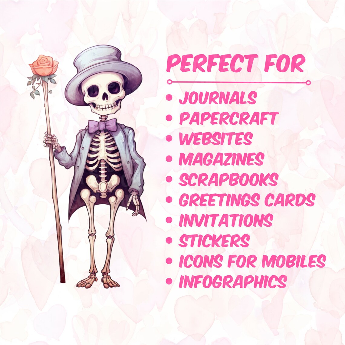 Pastel Halloween Cute Clipart Watercolor Pastel Blue Pink - Etsy