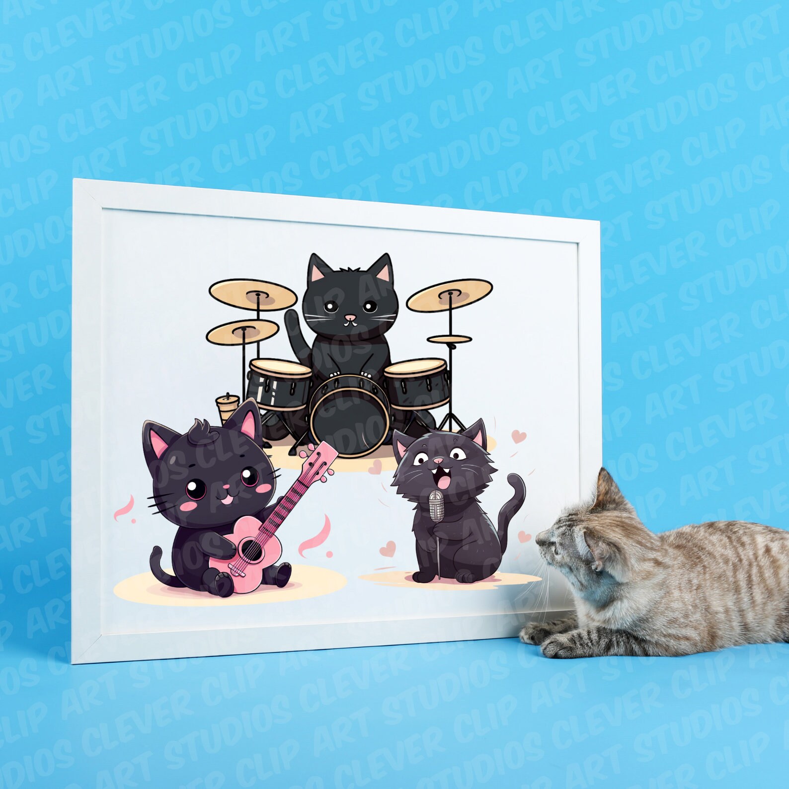 Kawaii Black Cats Cute Halloween Clipart Witches Cat Transparent PNG ...