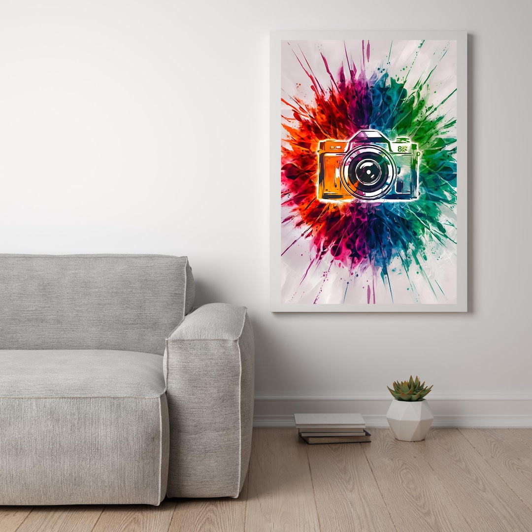 Camera Art, Clipart Design, Abstract Art, Pack 5 Jpg, Home and Wall ...