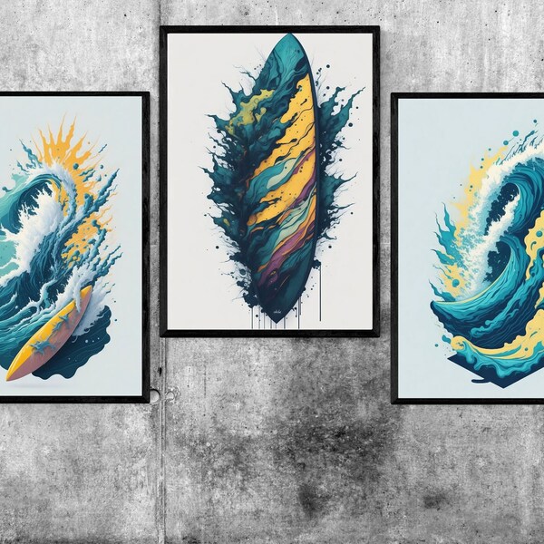 Shop Abstract Beach Art Online - Etsy