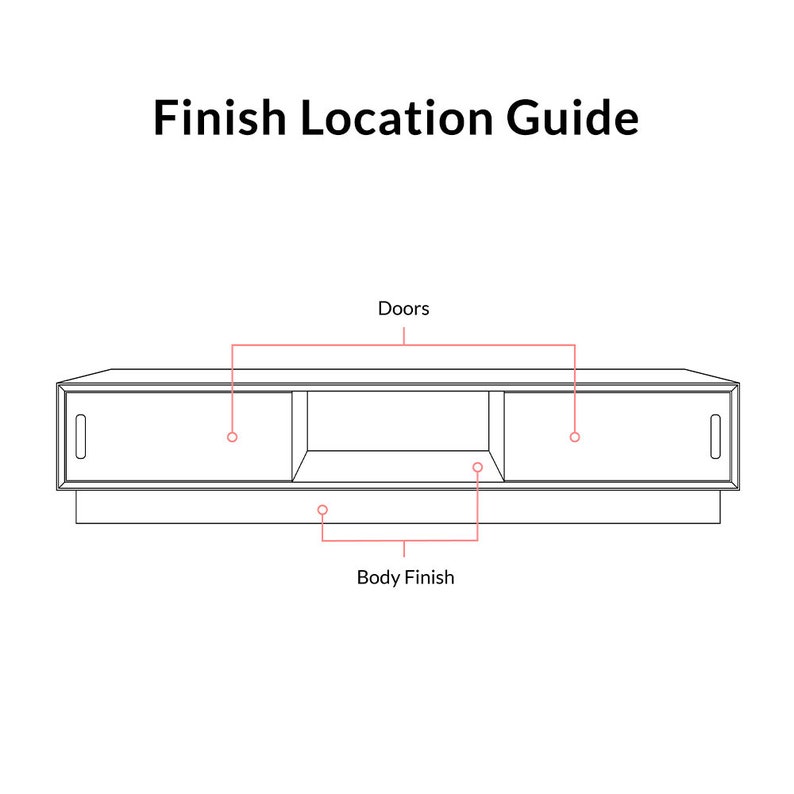 Butterfly Large TV Unit / Sideboard plinth by Buildourbed - Etsy