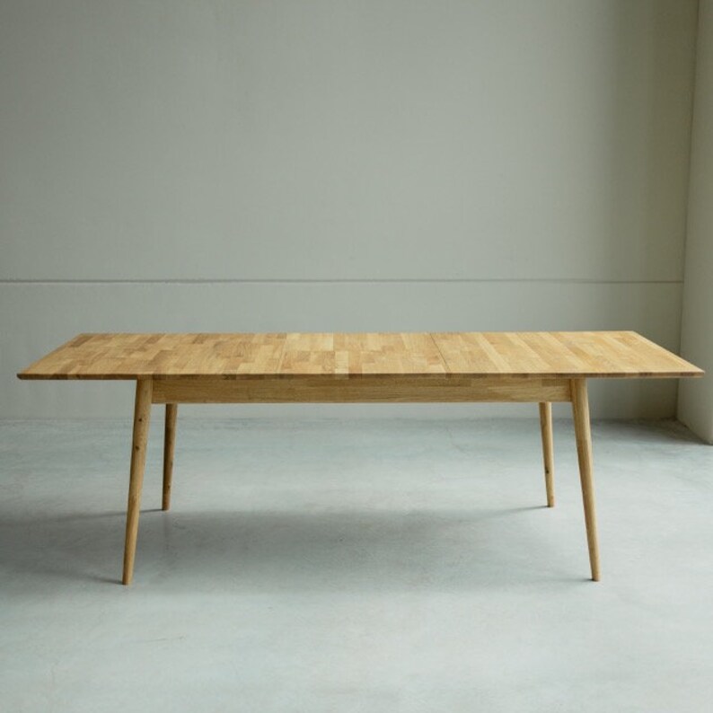 Scandinavian Large Dining Table Solid Oak Extendable Table - Etsy