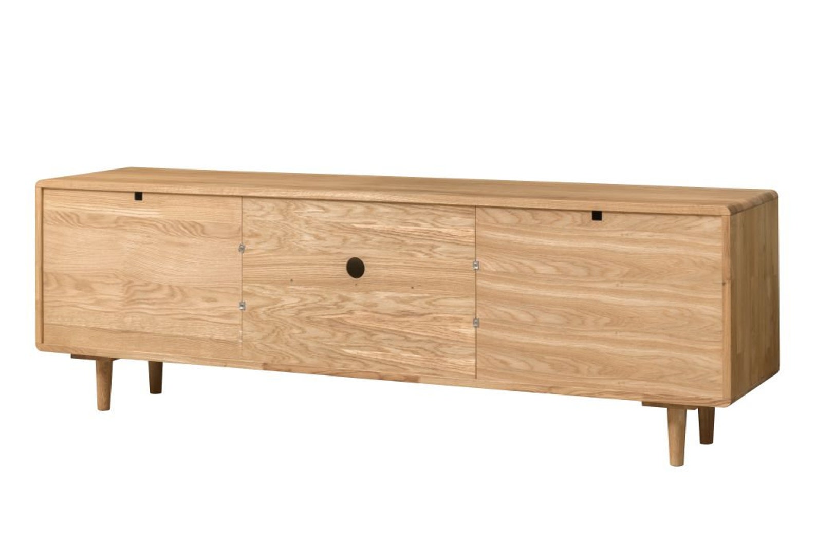 Solid Oak Wood TV Cabinet Stand, Modern Scandinavian, Meuble TV En Bois De Chêne Massif, Tv ...