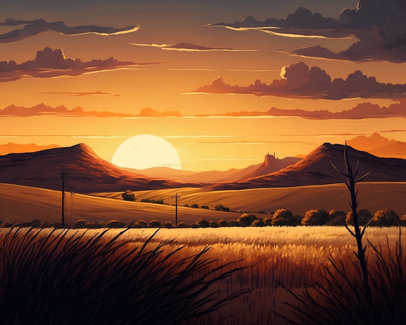 Custom Landscape Digital Art. Beautiful Nature. Desktop Background ...