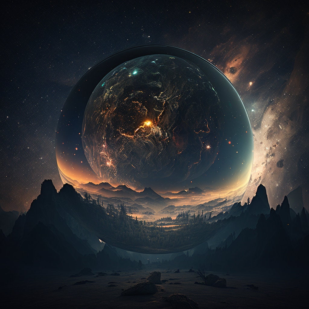 Galaxy Space Digital Art. Background, Wallpaper Print. Universe, Stars ...