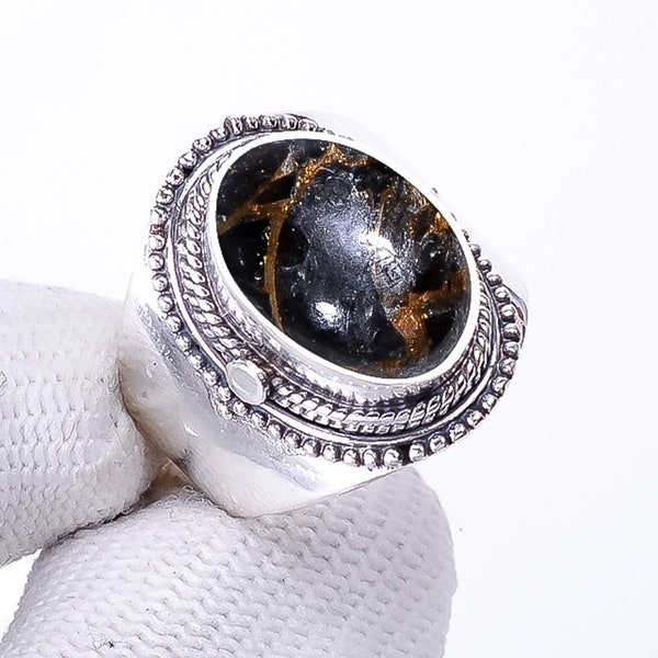 Obsidian Mens Ring - Etsy