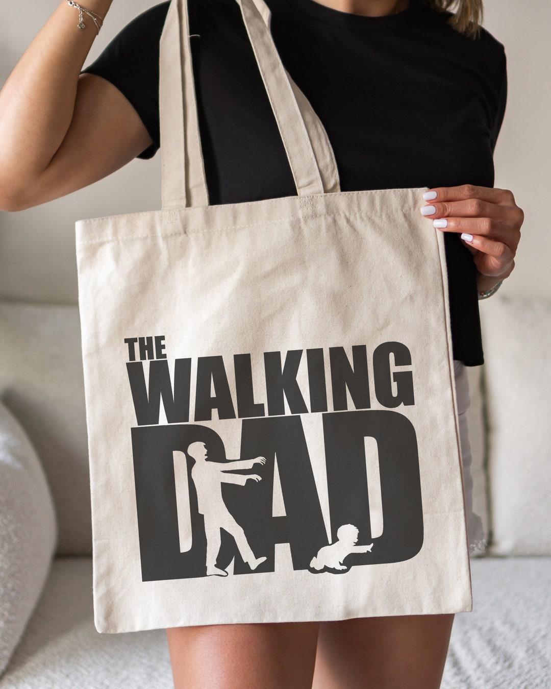 The Walking Dad / Dad Tote Bag / Gift Idea / Father's Day / Shopping ...