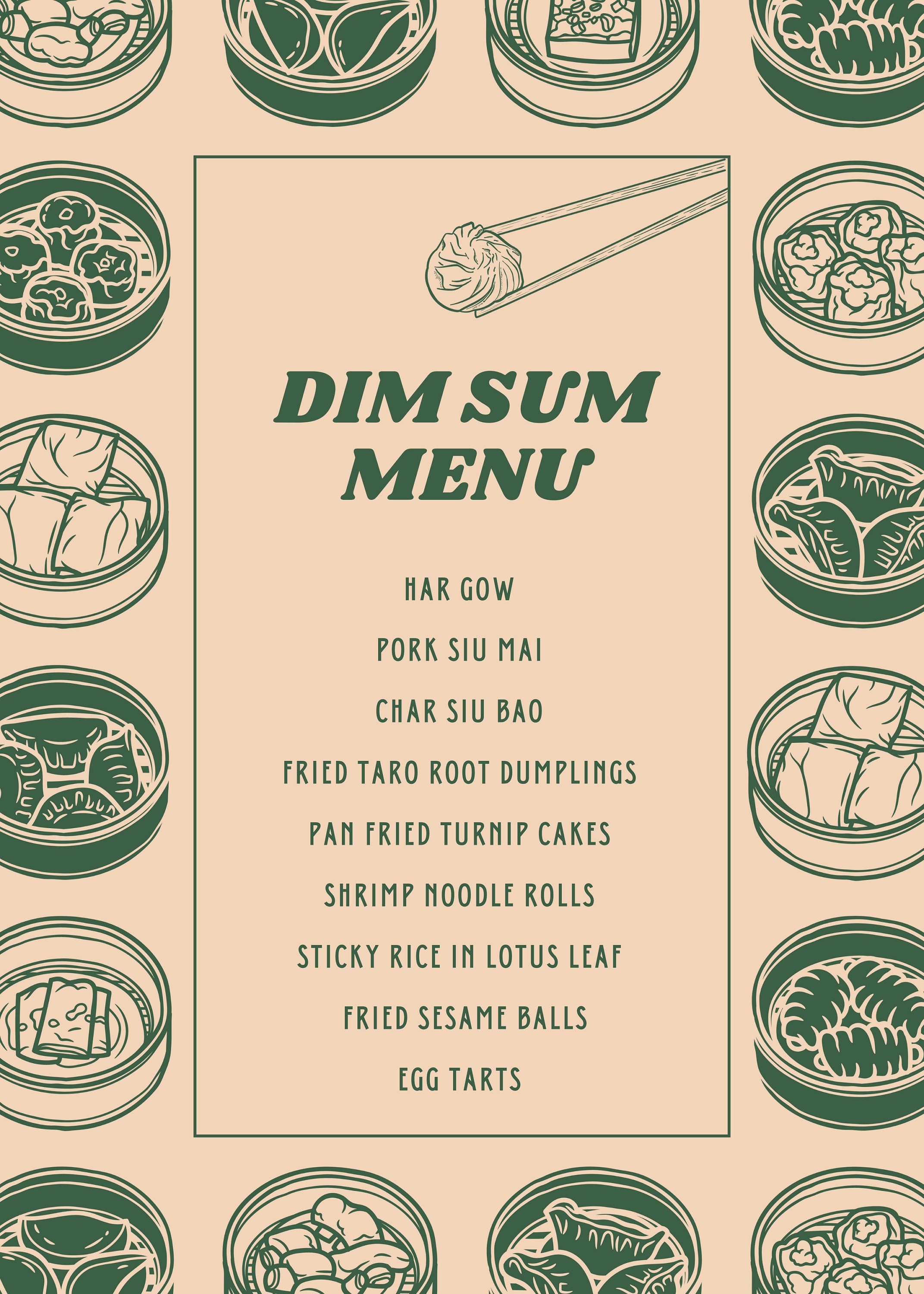Dim Sum Theme Food + Cocktail Menu | Birthdays | Dinner Parties ...