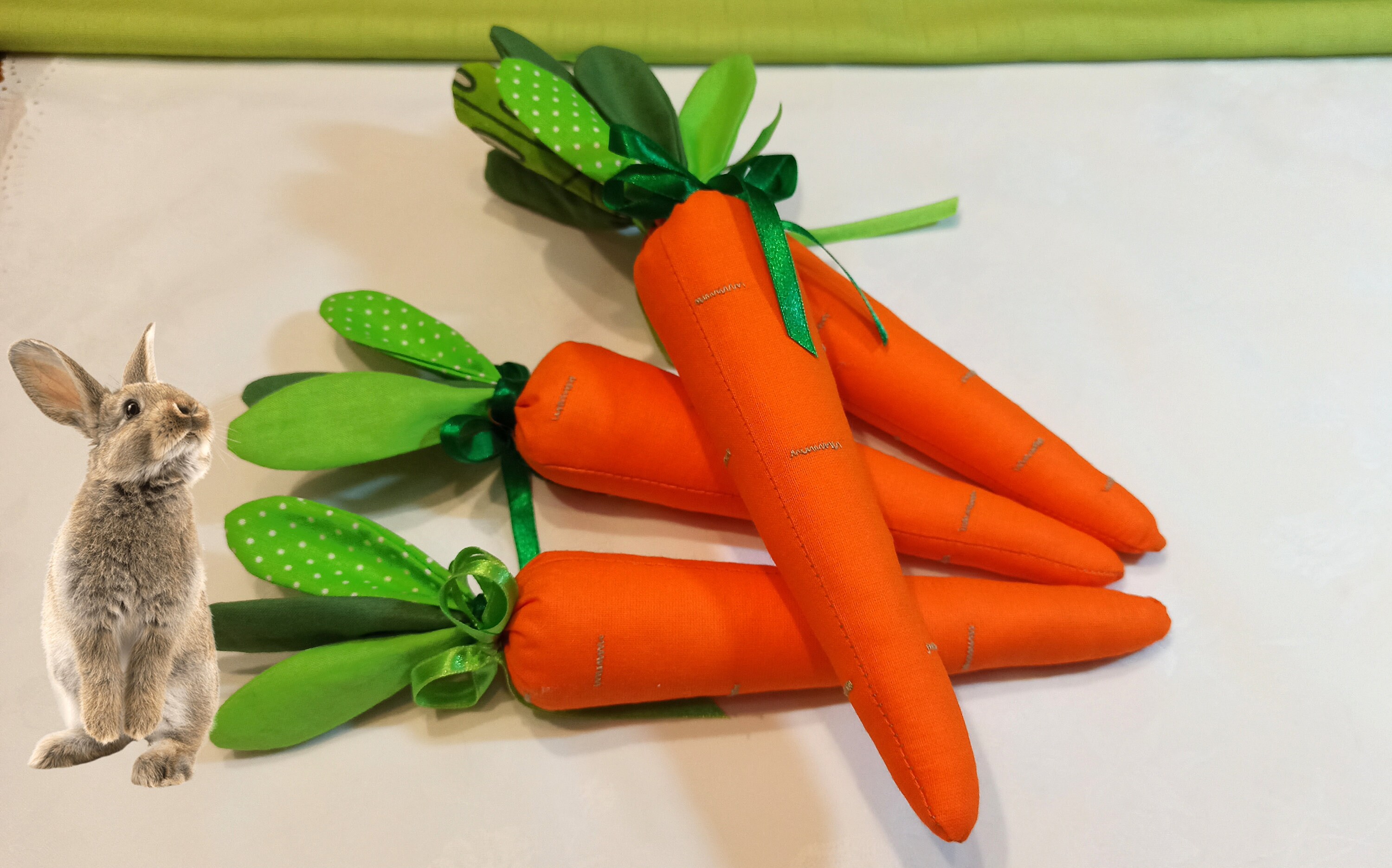 Easter Fabric Carrots, Decorative Carrot, Handmade Fabric Carrot ...