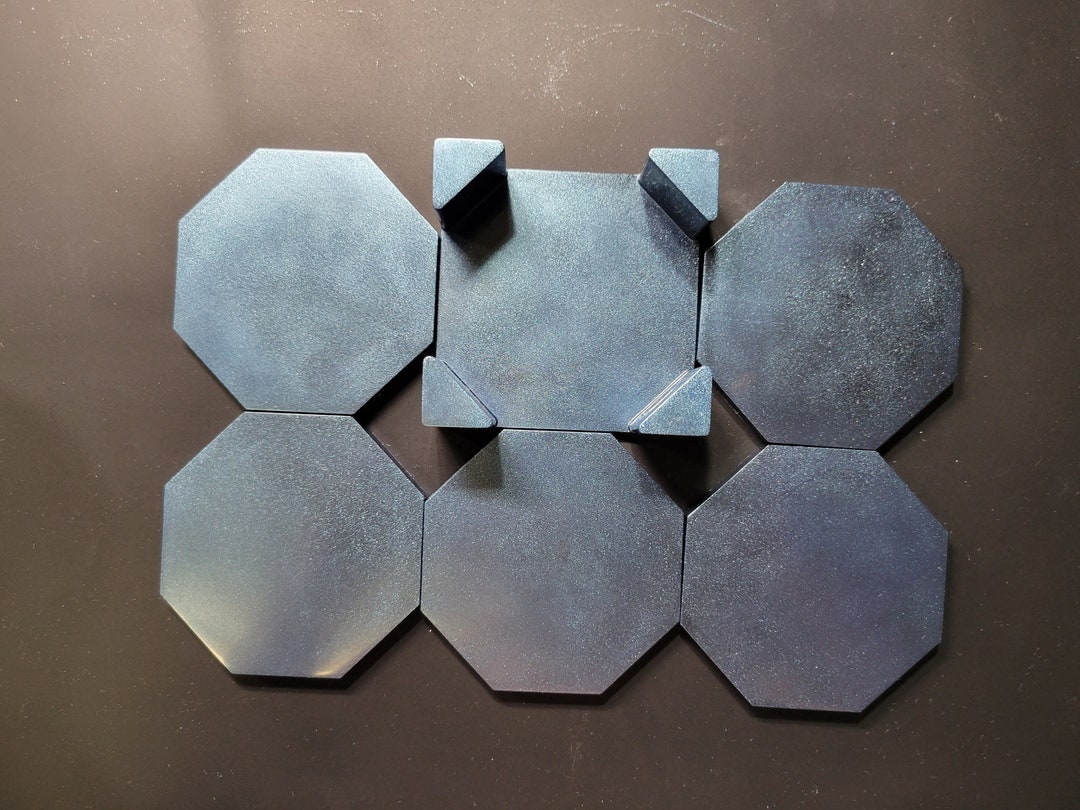 Octagon Coasters With Holder - Etsy