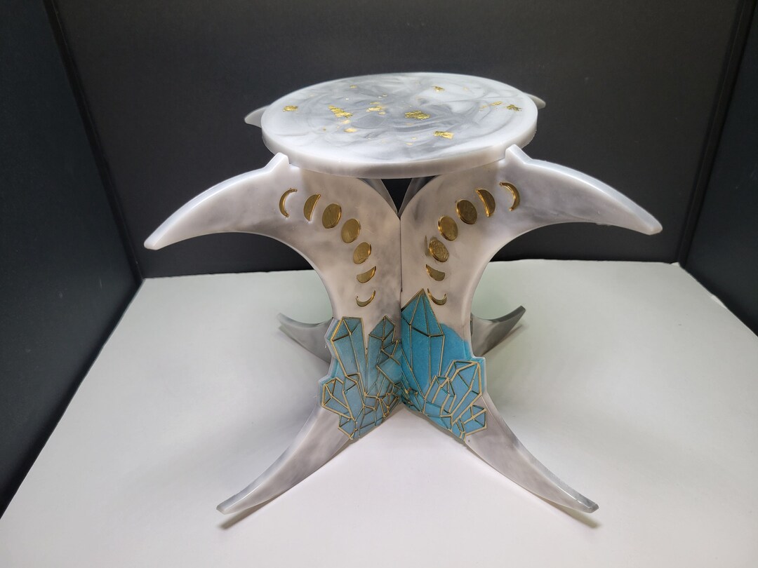 Crystal Moon Deco Table. W8.25", H6.25", Top 5" or 9" - Etsy