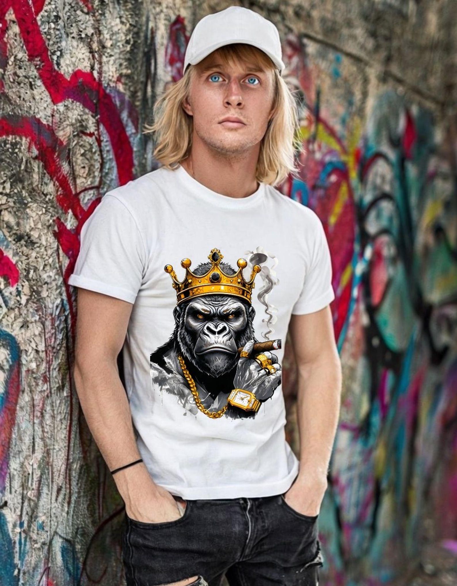 Gangsta Gorilla King PNG: Urban Hip-hop Art (digital Download) - Etsy