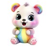 Teddy Bears, Cute Rainbow Teddy Bear Clipart, Teddy Bear PNG Instant ...