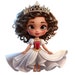 Princess, Cute Christmas Princess Clipart, Christmas Princess PNG ...