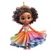 Princess, Cute Princess Clipart, Cute Afro Princess PNG Instant ...