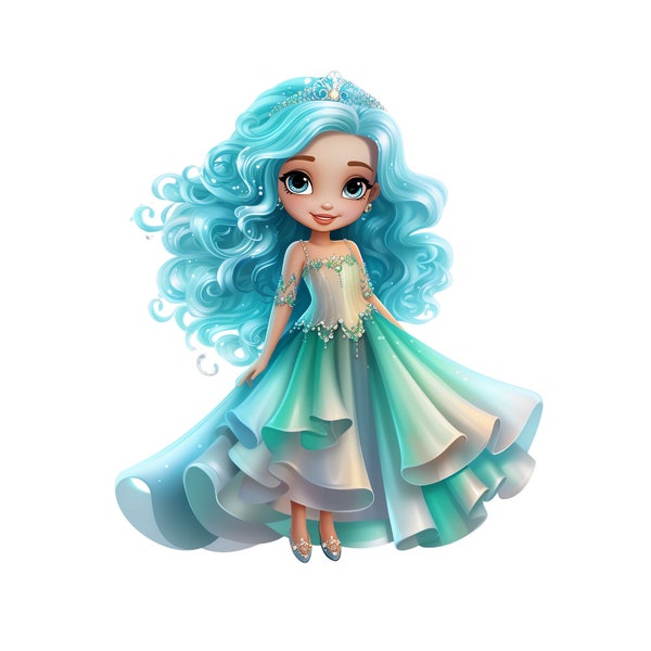 Aqua Princess - Etsy