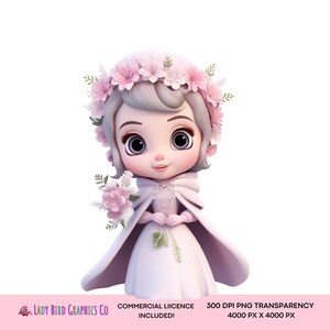 Cute Winter Princess PNG, Pastel Princess Clipart, Cute Princess ...