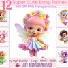 Cute Butterfly Clipart, Pastel Rainbow Butterfly PNG Bundle ...