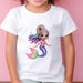 Mermaid Clipart, Rainbow Mermaid, Transparent Digital Download, Cute ...