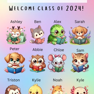 Teachers Clipart Bundle, Animals Reading, Back to School Clipart Bundle ...