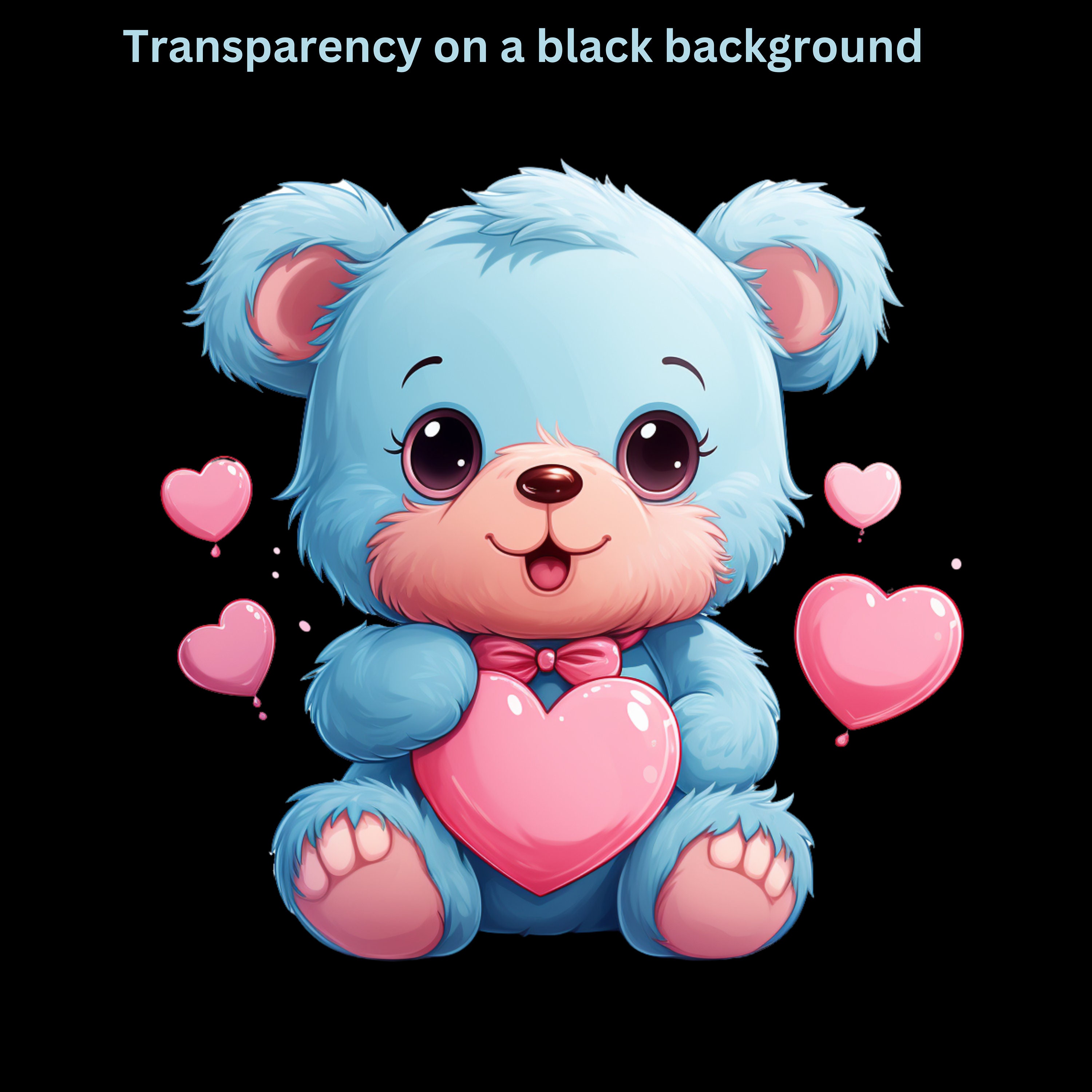 Cute Teddy Bear Clipart Girls Teddy Bear Clipart PNG Instant - Etsy