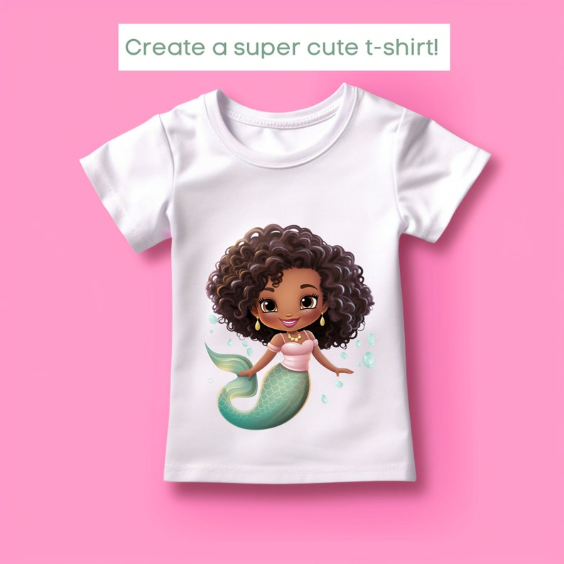 Mermaid Clipart African Mermaid Black Mermaid PNG - Etsy