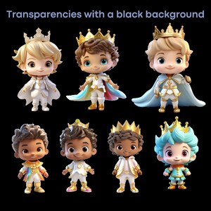 Cute Prince Clipart, Blue Prince PNG Instant Download, Chibi Prince ...