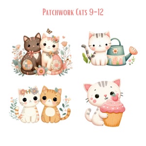 Cute Cat Clipart, Animal Png's, Transparent Digital Download ...