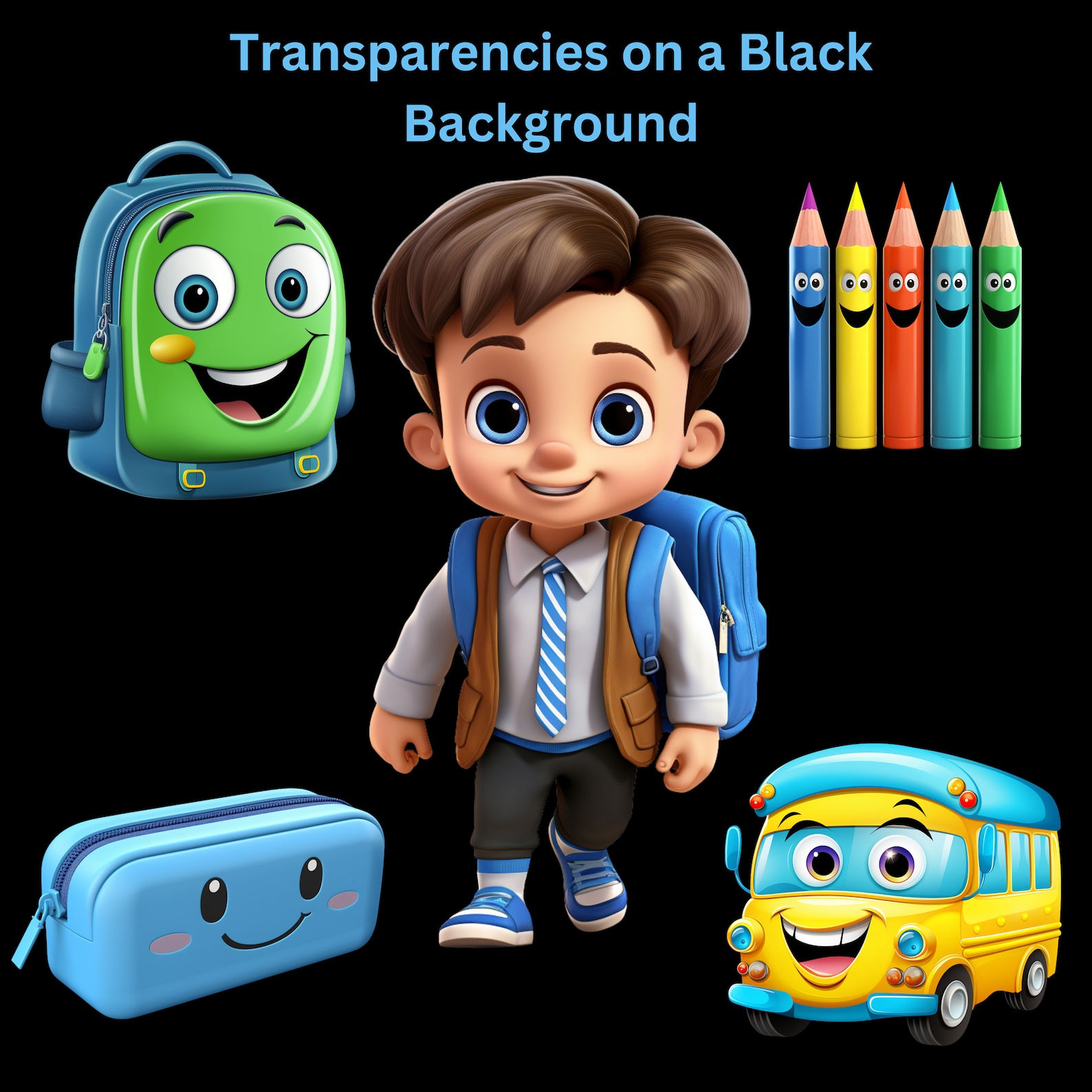 School Clipart Boys Back to School Clipart Bundle Cute - Etsy